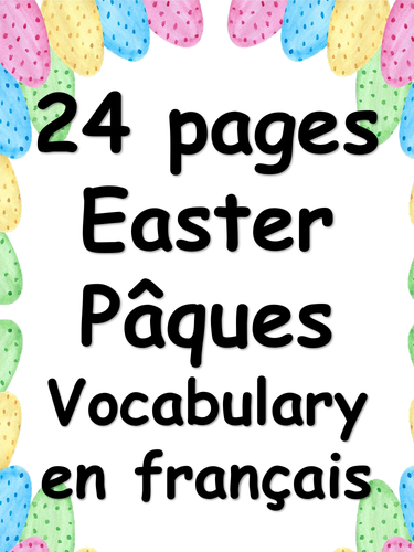Vocabulaire illustré de Pâques | Teaching Resources