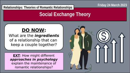 A-Level Psychology - SOCIAL EXCHANGE THEORY [Relationships Topic ...