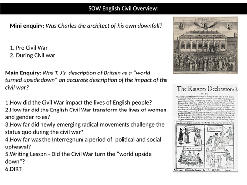 English Civil War: Why did Charles I and Parliament go to war (L1 ...