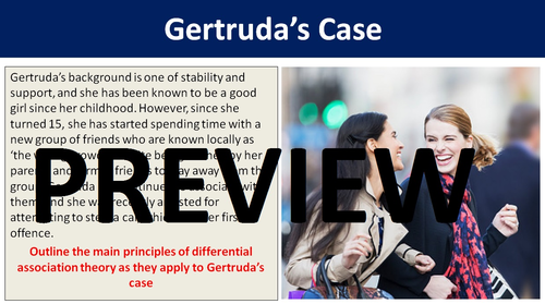 Differential association theory - AQA A Level Psychology (Forensic ...