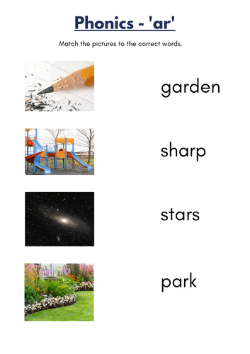 Phonics 'ar' worksheets | Teaching Resources