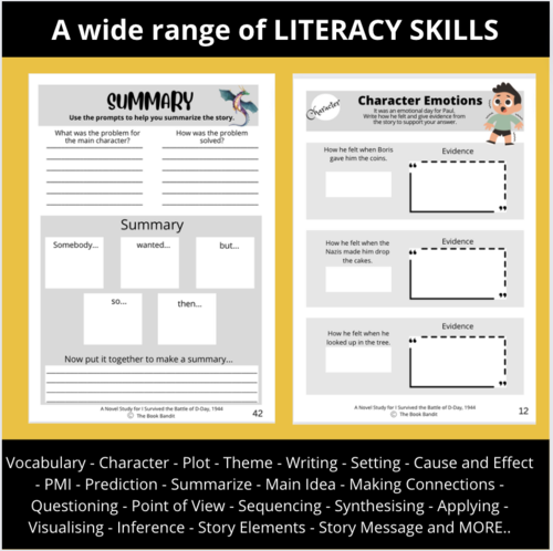 I SURVIVED The Battle of D-Day, 1944 - NOVEL STUDY and Reading ...