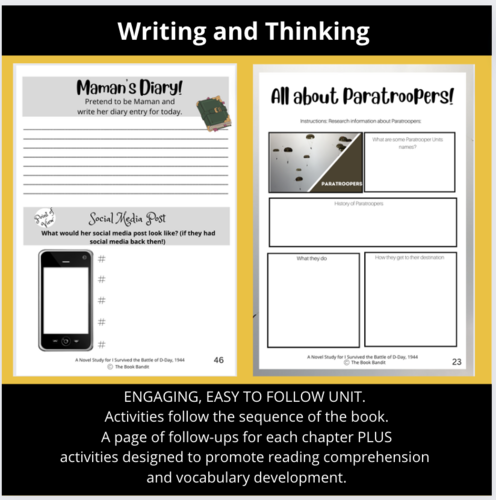 I SURVIVED The Battle of D-Day, 1944 - NOVEL STUDY and Reading ...