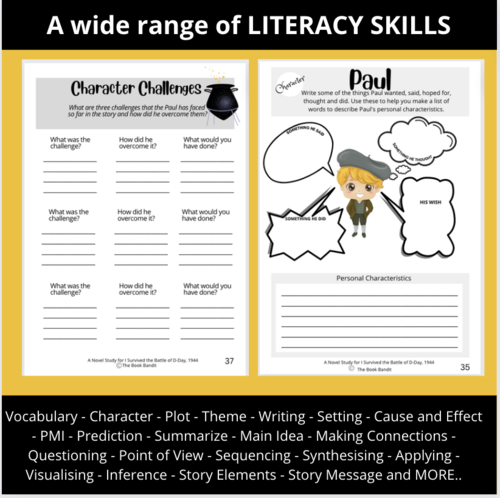 I SURVIVED The Battle of D-Day, 1944 - NOVEL STUDY and Reading ...