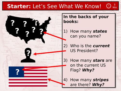 GCSE American West L1 – Intro to the USA | Teaching Resources