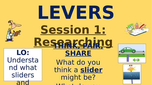 DT Mechanisms - KS1 Sliders and Levers Bundle! | Teaching Resources