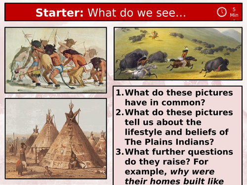 GCSE American West L2 & L3 – The Plains Indians | Teaching Resources