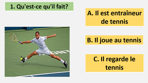 French Sports Quiz | Teaching Resources