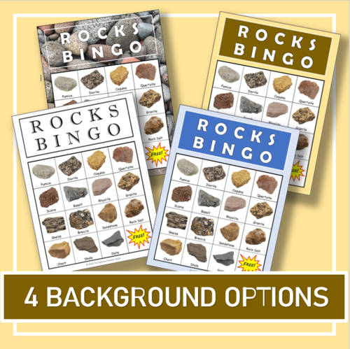 Rocks BINGO GAME | Geology BINGO GAME | Teaching Resources