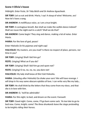 Shakespeare's Twelfth Night: Extensive Drama resource pack | Teaching ...