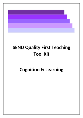 Cognition & Learning Toolkit | Teaching Resources Cognition & Learning Toolkit | Teaching Resources