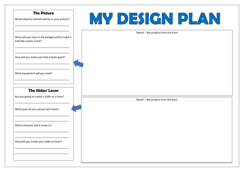 DT Mechanisms - KS1 Slides and Levers - Designing! | Teaching Resources