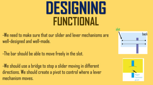 DT Mechanisms - KS1 Slides and Levers - Designing! | Teaching Resources