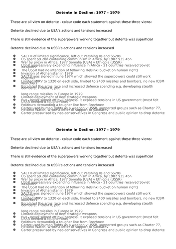 Detente SALT I Helsinki Accords Apollo Soyuz | Teaching Resources