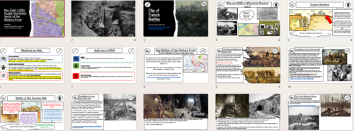 Medicine Through Time WWI Western Front Battles | Teaching Resources