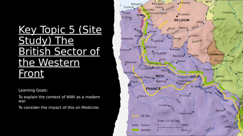 Medicine Through Time WWI Western Front Battles | Teaching Resources
