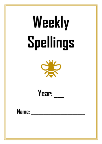 Spelling booklets - Term 1 (Fall-Winter) | Teaching Resources