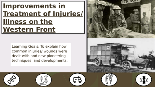 WWI Medicine Improvements to Medicine | Teaching Resources