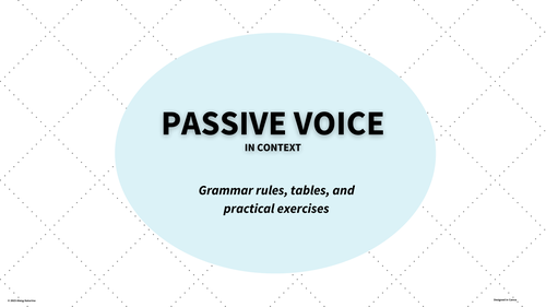 Passive voice in context_worksheet | Teaching Resources