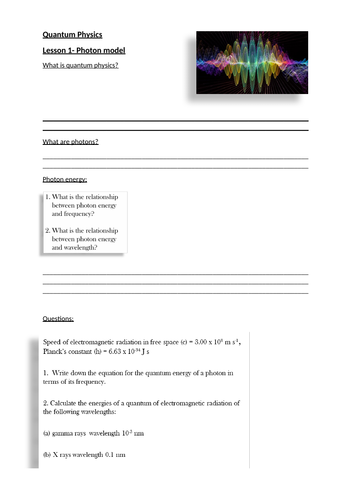 OCR A Level Physics-Quantum Physics *COMPLETE* lesson series | Teaching Resources