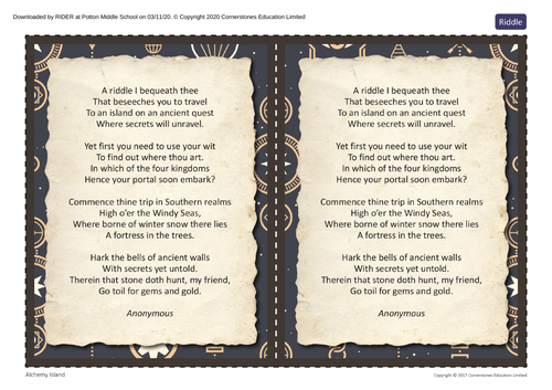 Cornerstones Alchemy Island Geography & History Pack | Teaching Resources