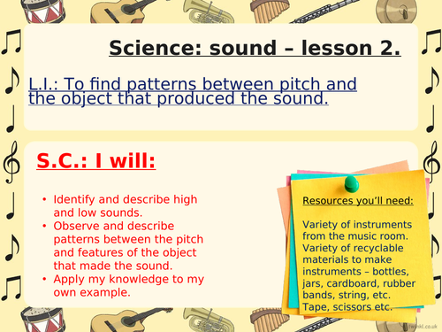 Science sound key stage 2 unit of work 7-11 year olds. | Teaching Resources