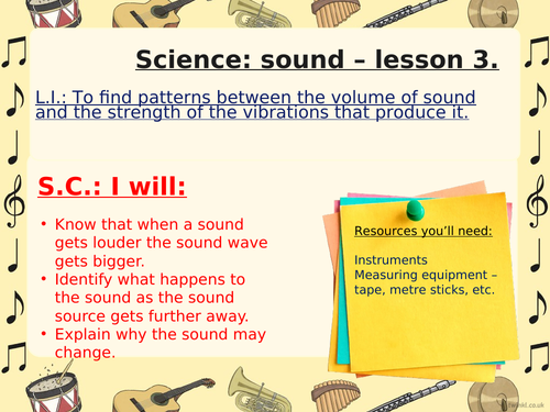 Science sound key stage 2 unit of work 7-11 year olds. | Teaching Resources