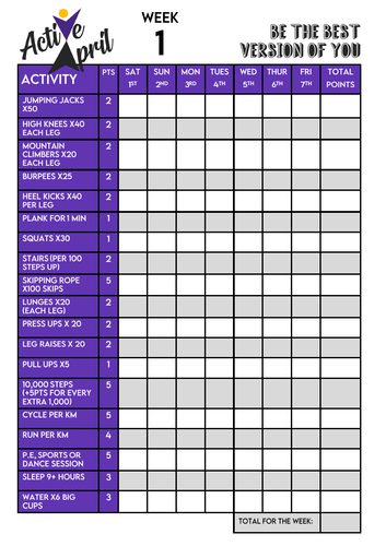 Active April Fitness Challenge 2023 | Teaching Resources