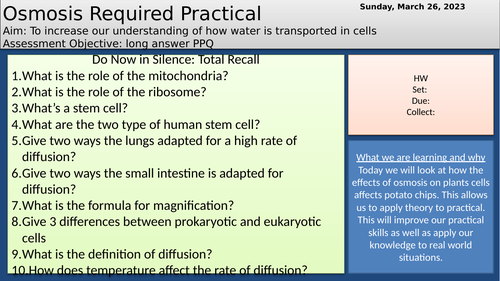lesson_AQA GCSE_required practical osmosis | Teaching Resources lesson_AQA GCSE_required practical osmosis | Teaching Resources