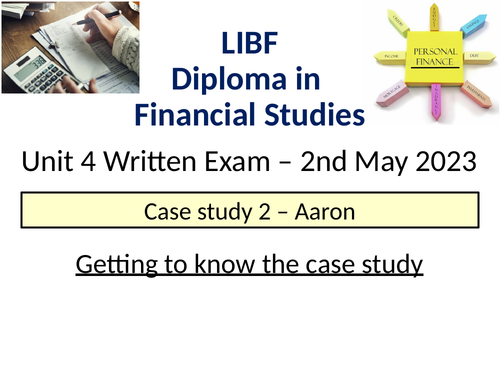 LIBF DipFS U4 Exam MAY 2023: CS2 - Prep FREEBIES | Teaching Resources