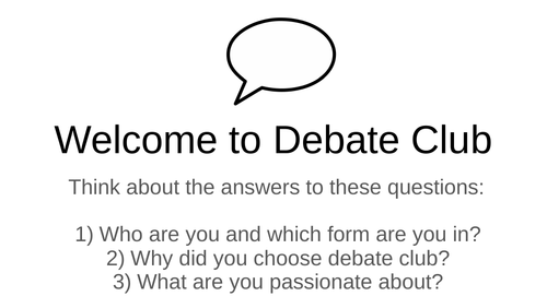 Debate Club 7-week planning and resources (aimed at UKS2) | Teaching ...