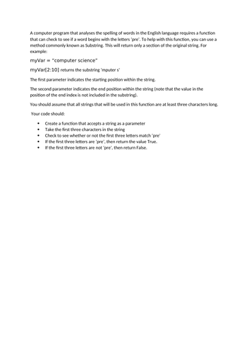 GCSE AQA Exam style Python Question 5 | Teaching Resources GCSE AQA Exam style Python Question 5 | Teaching Resources