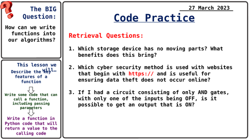 GCSE AQA Exam style Python Question 6 | Teaching Resources GCSE AQA Exam style Python Question 6 | Teaching Resources