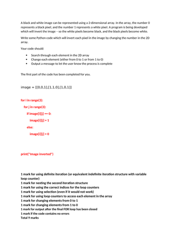 Exam Style Python Programming Questions (GCSE AQA) | Teaching Resources Exam Style Python Programming Questions (GCSE AQA) | Teaching Resources