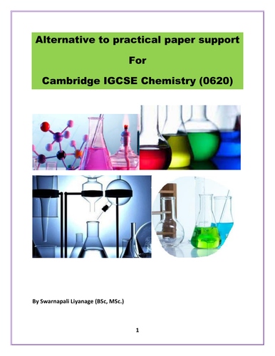 A booklet of Cambridge IGCSE chemistry practical support | Teaching ...
