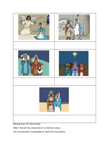 Christmas Story/Nativity T4W Unit | Teaching Resources