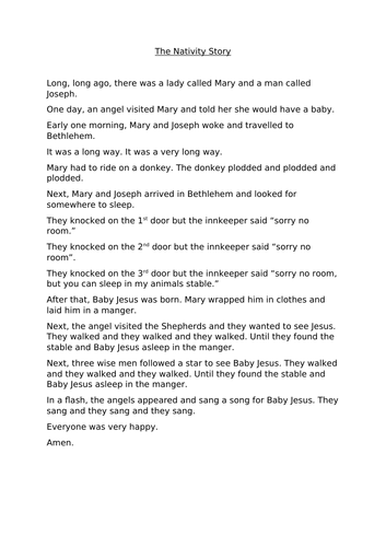 Christmas Story/Nativity T4W Unit | Teaching Resources