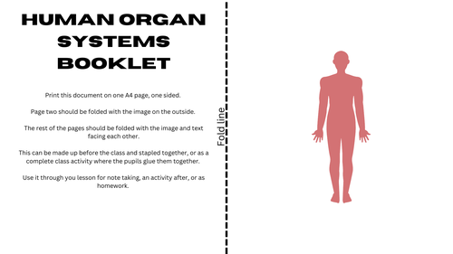 Organ Systems Booklet (High Ability) | Teaching Resources