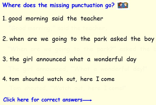 SPaG Punctuation Revision | Teaching Resources