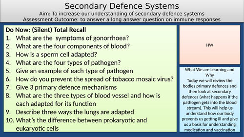 lesson resource_AQA GCSE_secondary defences | Teaching Resources