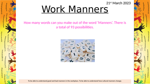Workplace Manners | Teaching Resources