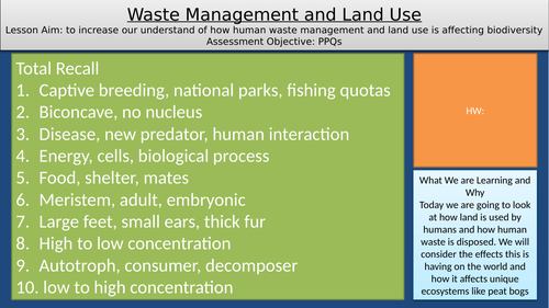 lesson_waste management and land use_AQA GCSE | Teaching Resources