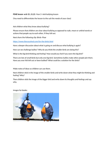 Anti-bullying lessons- Year 1 to Year 6 | Teaching Resources
