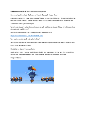 Anti-bullying lessons- Year 1 to Year 6 | Teaching Resources