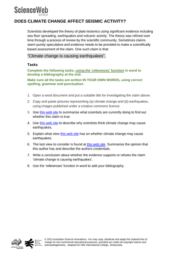 Year 8 Earth Science | Teaching Resources