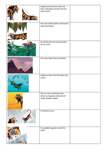 Boxing up plan for Augustus and his Smile | Teaching Resources