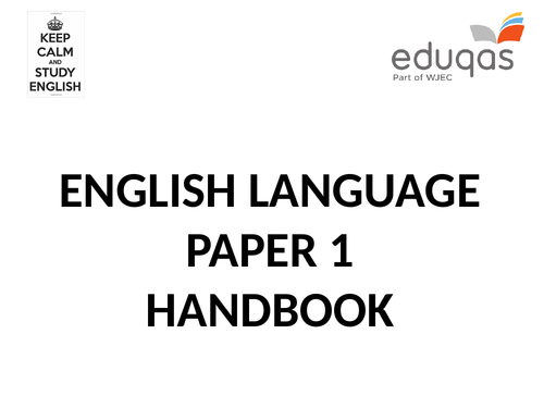 Eduqas English Language Paper 1 & Paper 2 Walk-through Booklet ...