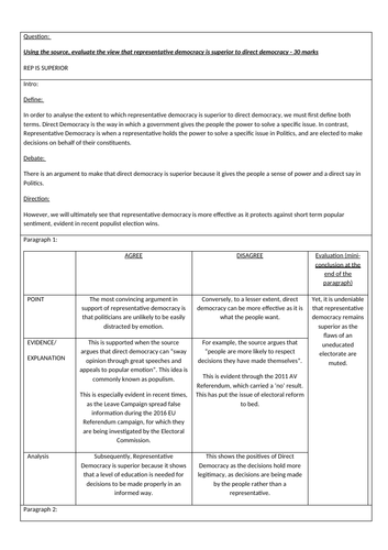 Direct and Representative Democracies | Teaching Resources