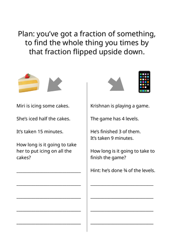 Using a reciprocal worked examples poster, worksheet | Teaching Resources