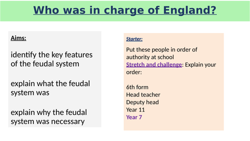 KS3 Norman Conquest of England 1066 SOW | Teaching Resources